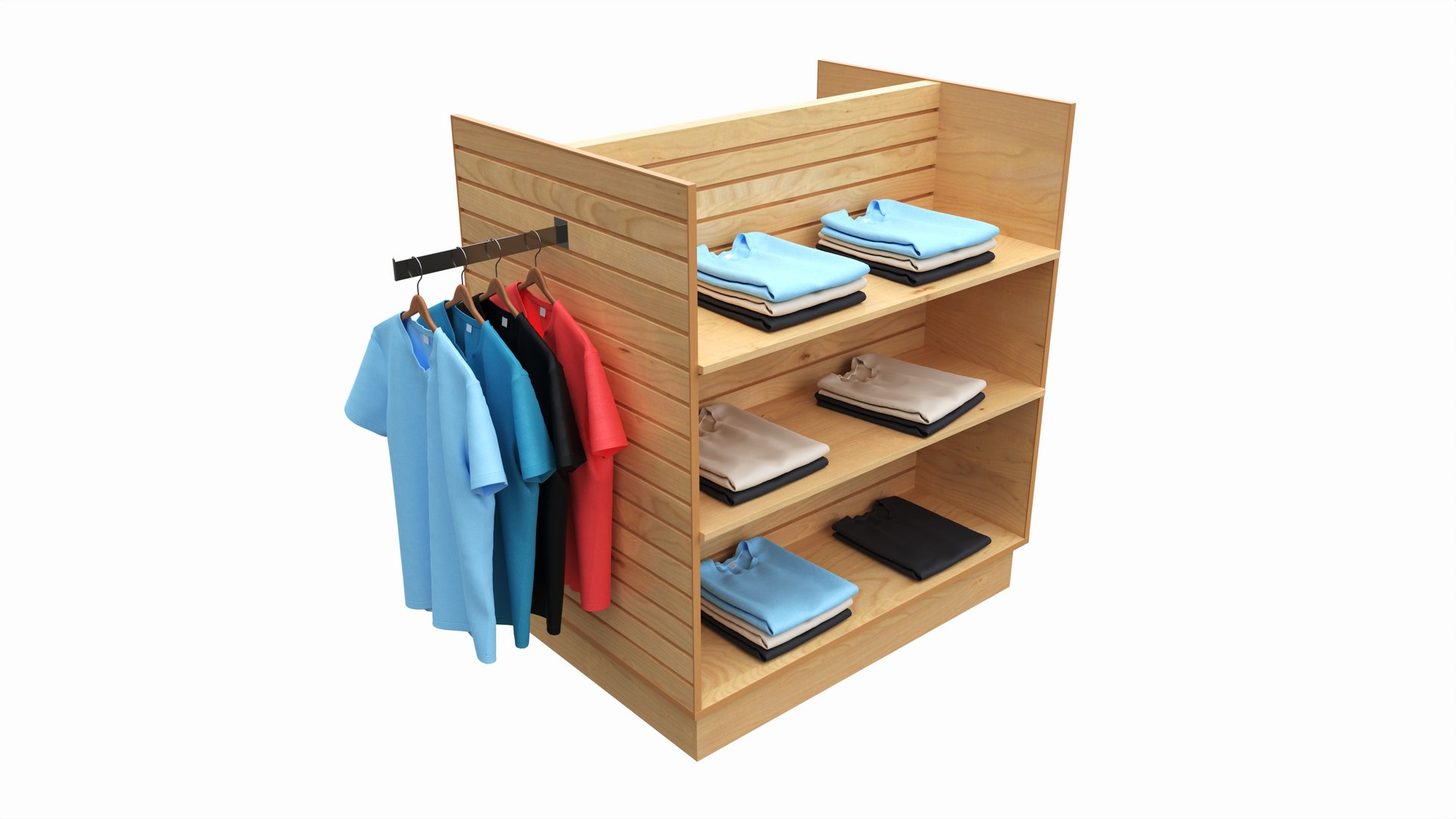 3D Store Shelf Rack Merchandiser - TurboSquid 2226118