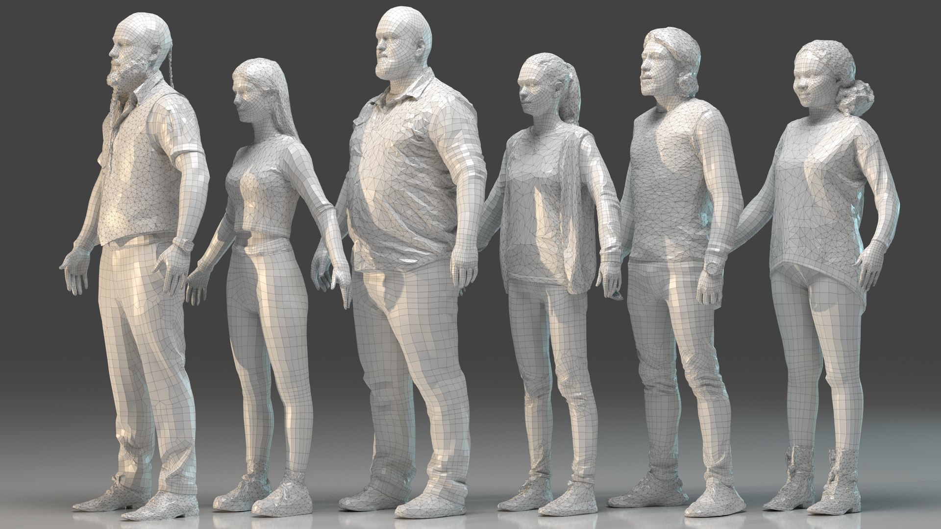 3D Rigged - Characters Animate Crowd - TurboSquid 1592699