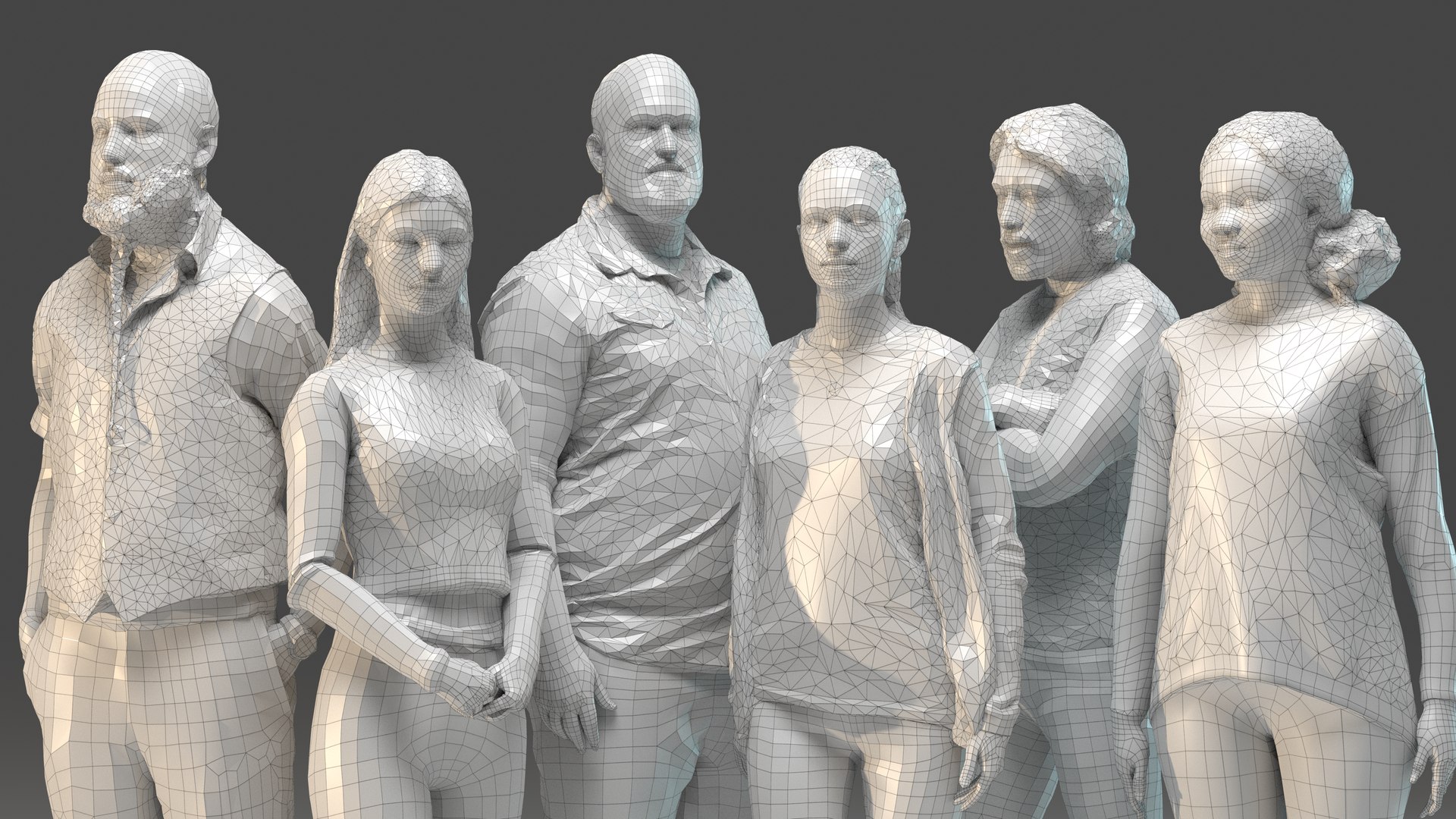 3D Rigged - Characters Animate Crowd - TurboSquid 1592699