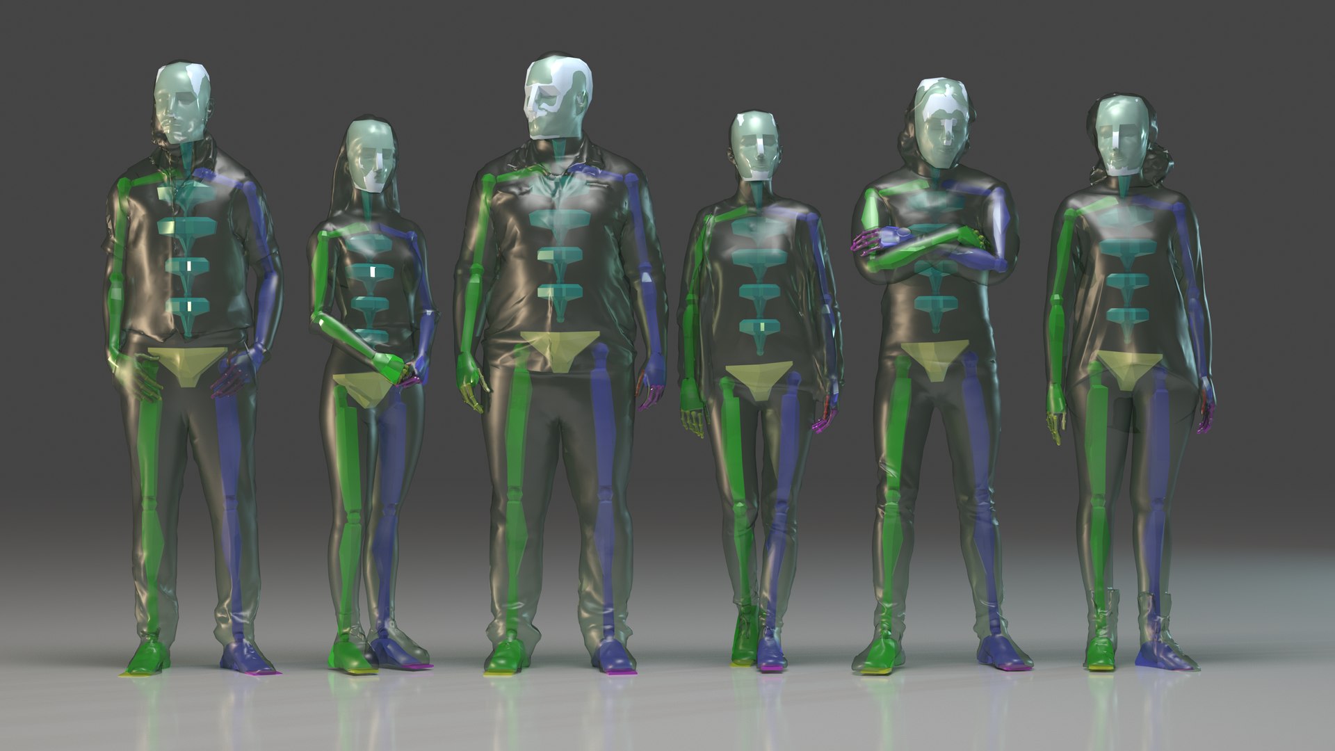 3D Rigged - Characters Animate Crowd - TurboSquid 1592699