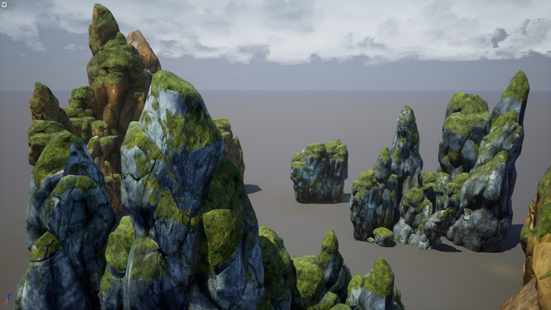 Pack mountains rocks games model - TurboSquid 1586523