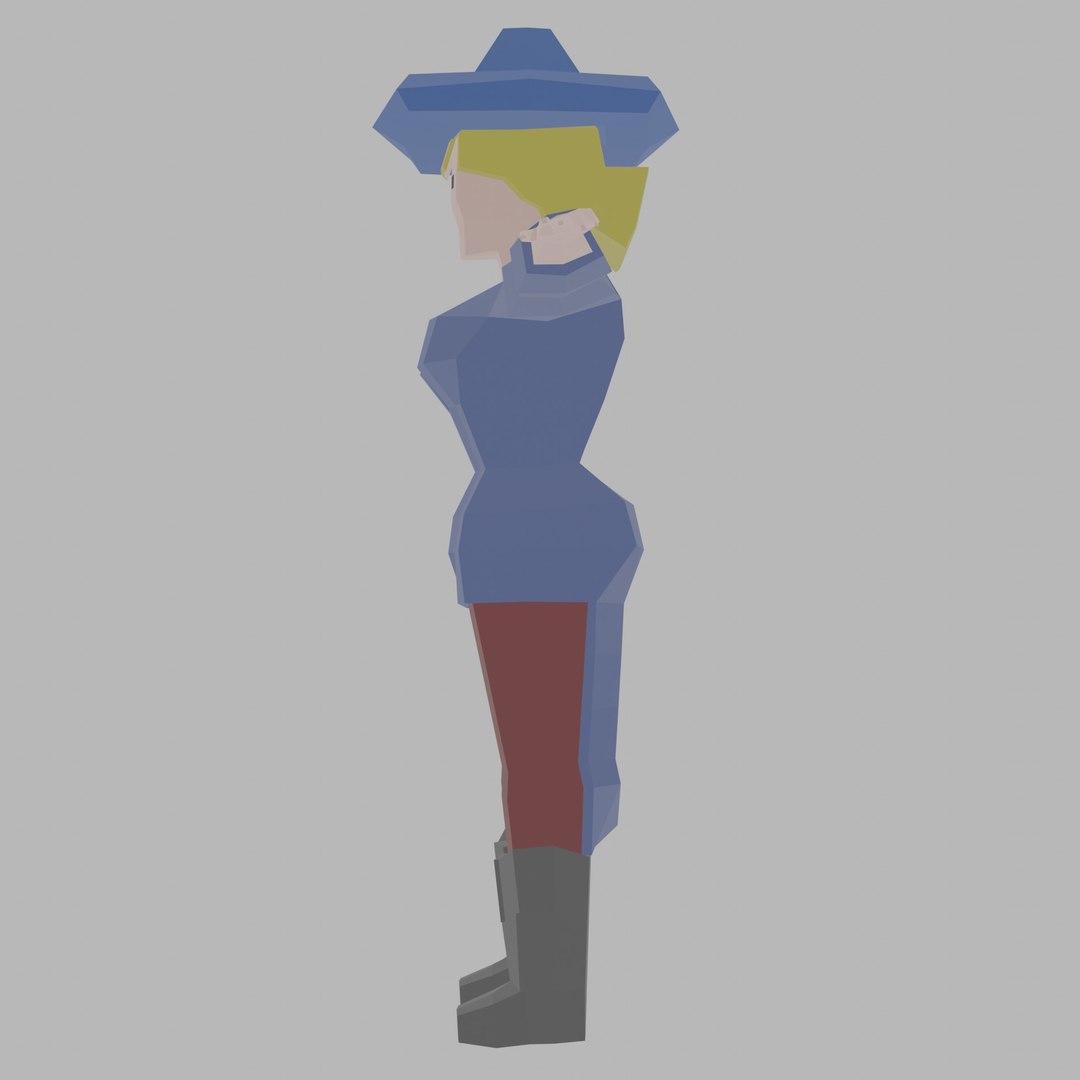 Low Poly Wizard Girl Rigged 4 3D - TurboSquid 2171660