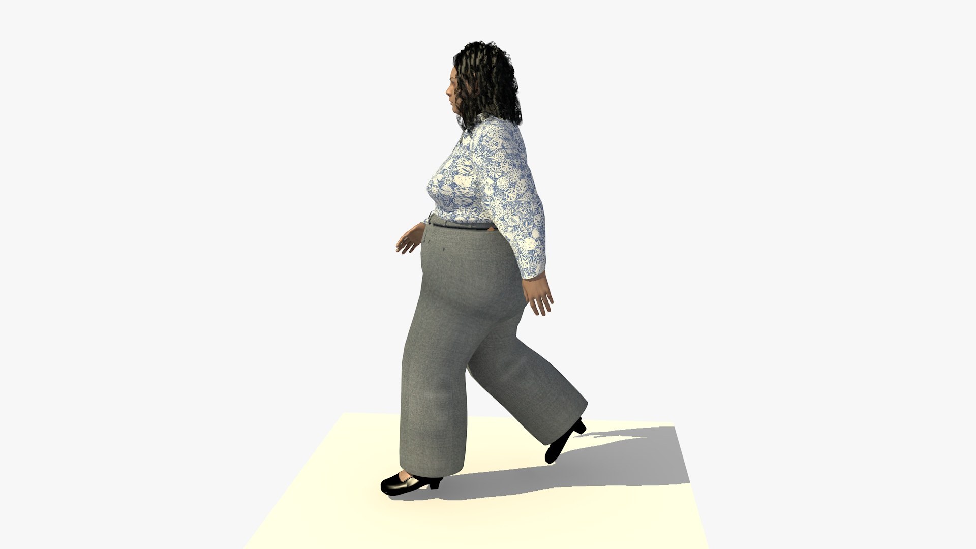 Realistically Walking European Woman 3D Model - TurboSquid 1589513