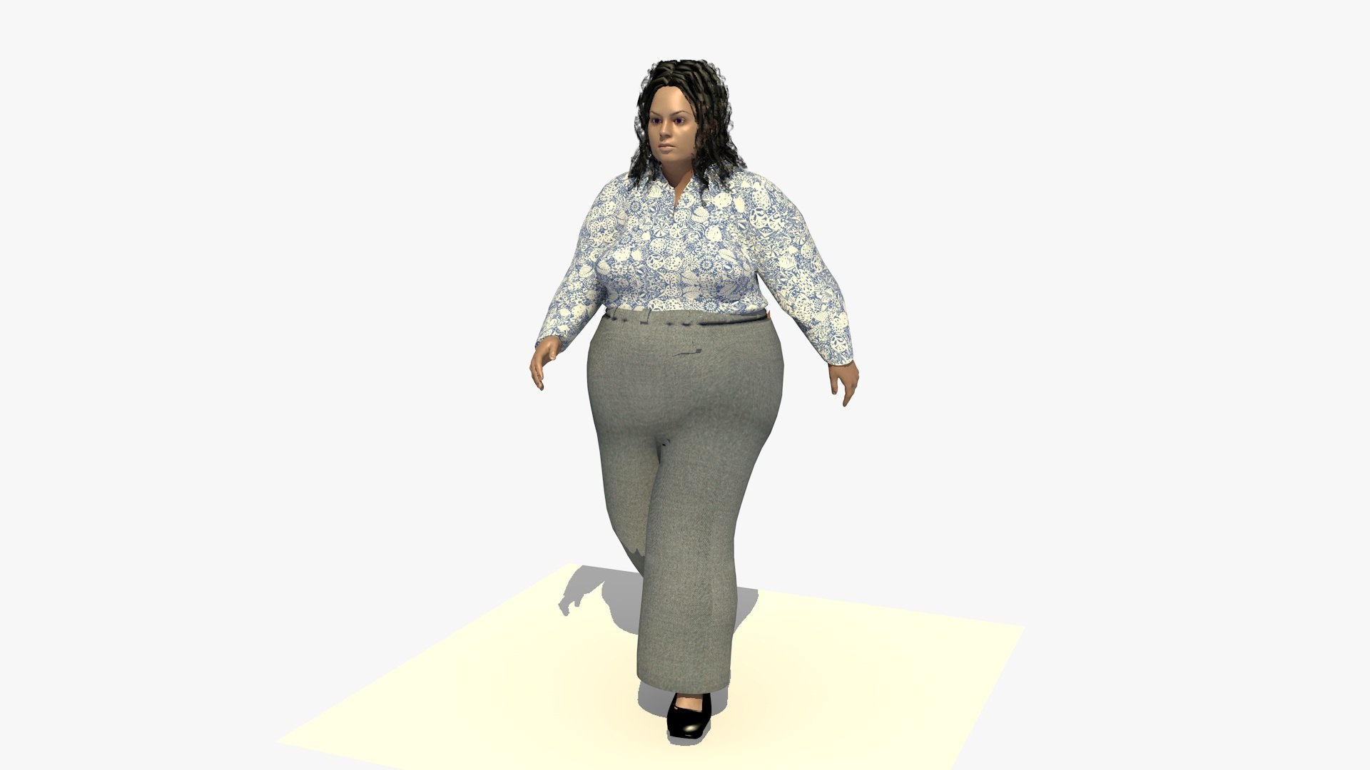 Realistically walking european woman 3D model - TurboSquid 1589513