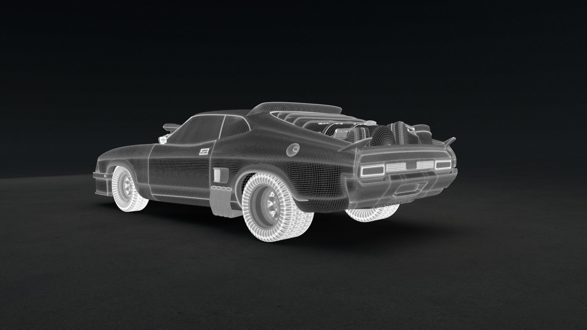 Ford Falcon Interceptor model - TurboSquid 1887998