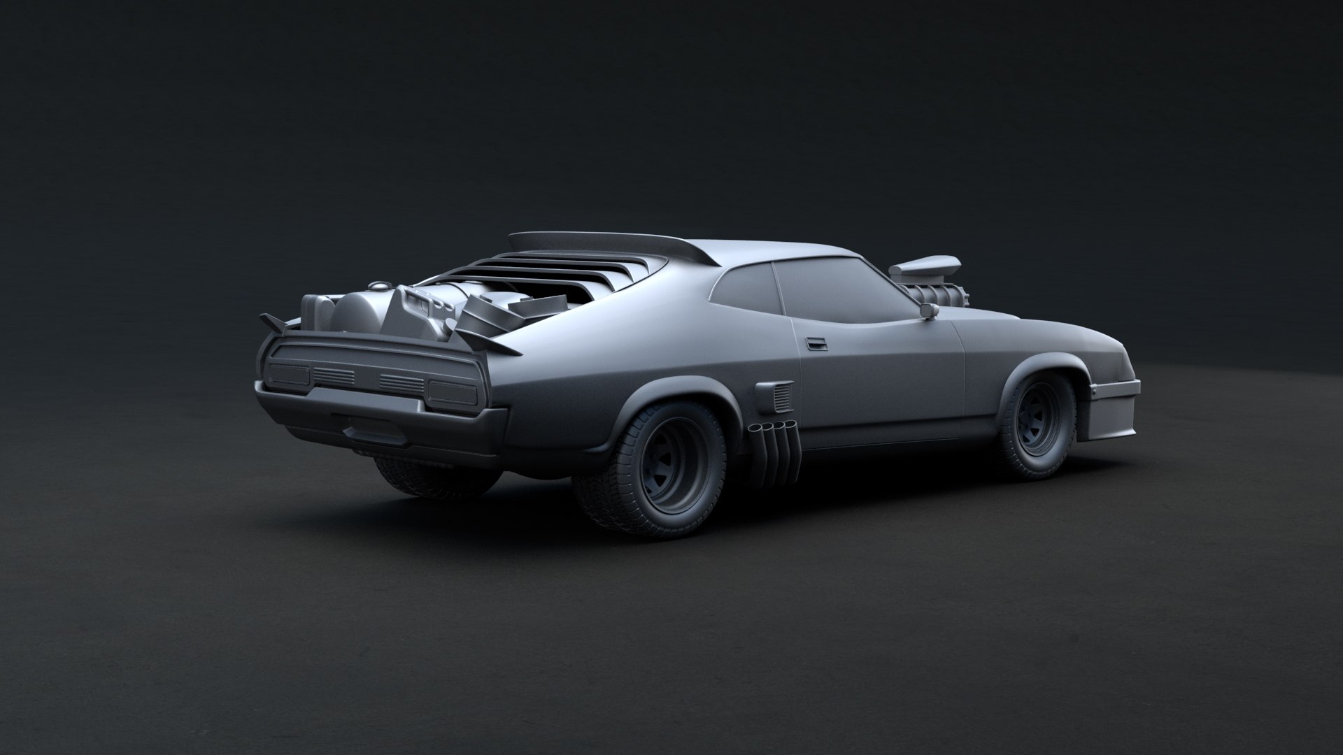 Ford Falcon Interceptor model - TurboSquid 1887998