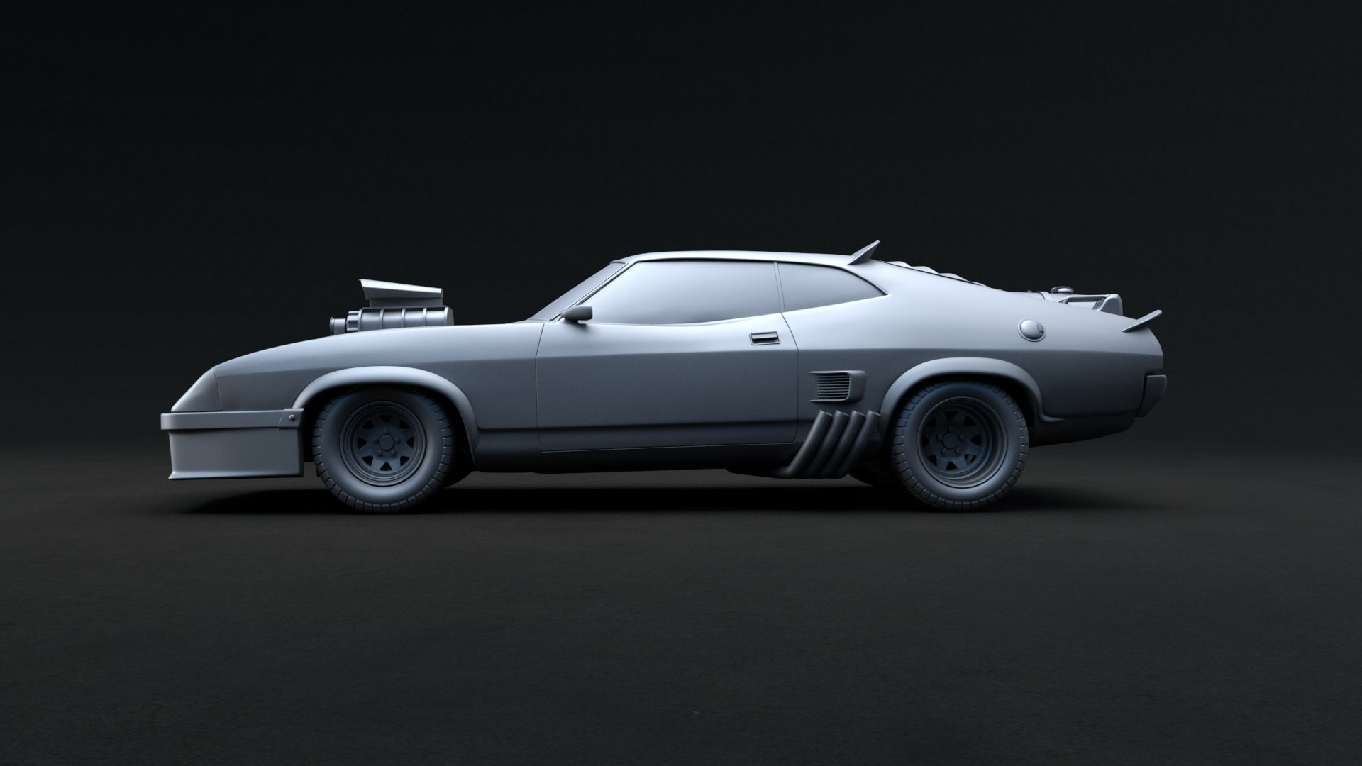 Ford Falcon Interceptor model - TurboSquid 1887998