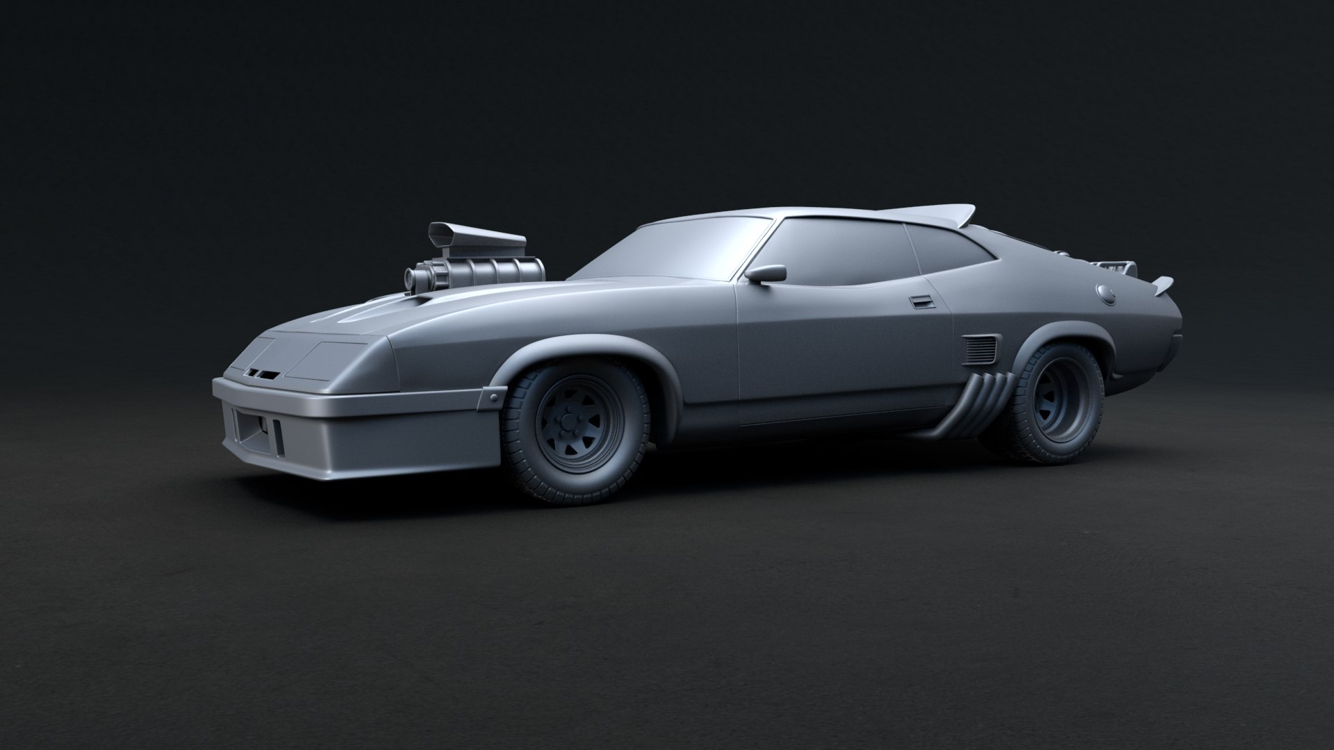 Ford Falcon Interceptor model - TurboSquid 1887998