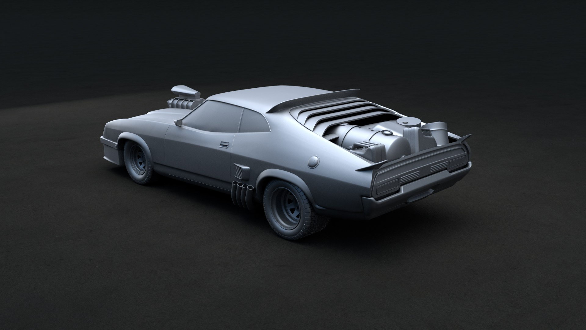 Ford Falcon Interceptor model - TurboSquid 1887998