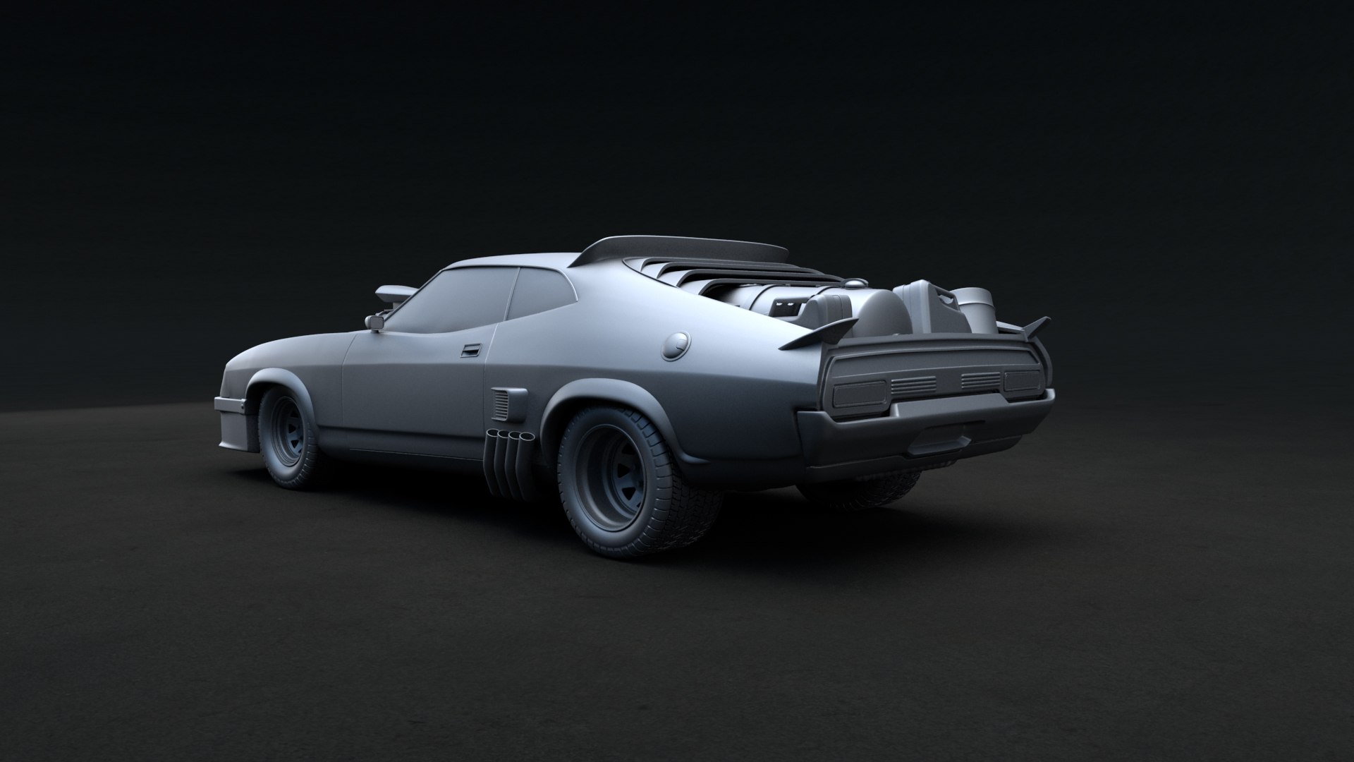 Ford Falcon Interceptor model - TurboSquid 1887998