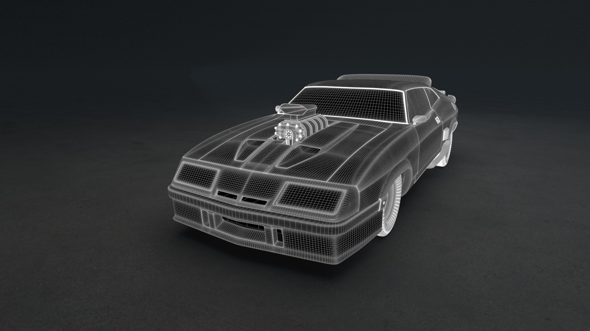 Ford Falcon Interceptor model - TurboSquid 1887998