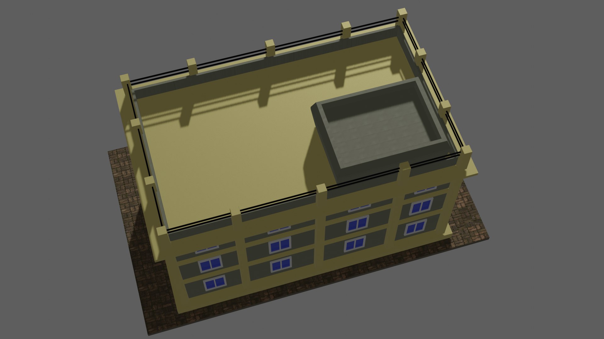 Simple Building 3d Model 3D Model - TurboSquid 1963727