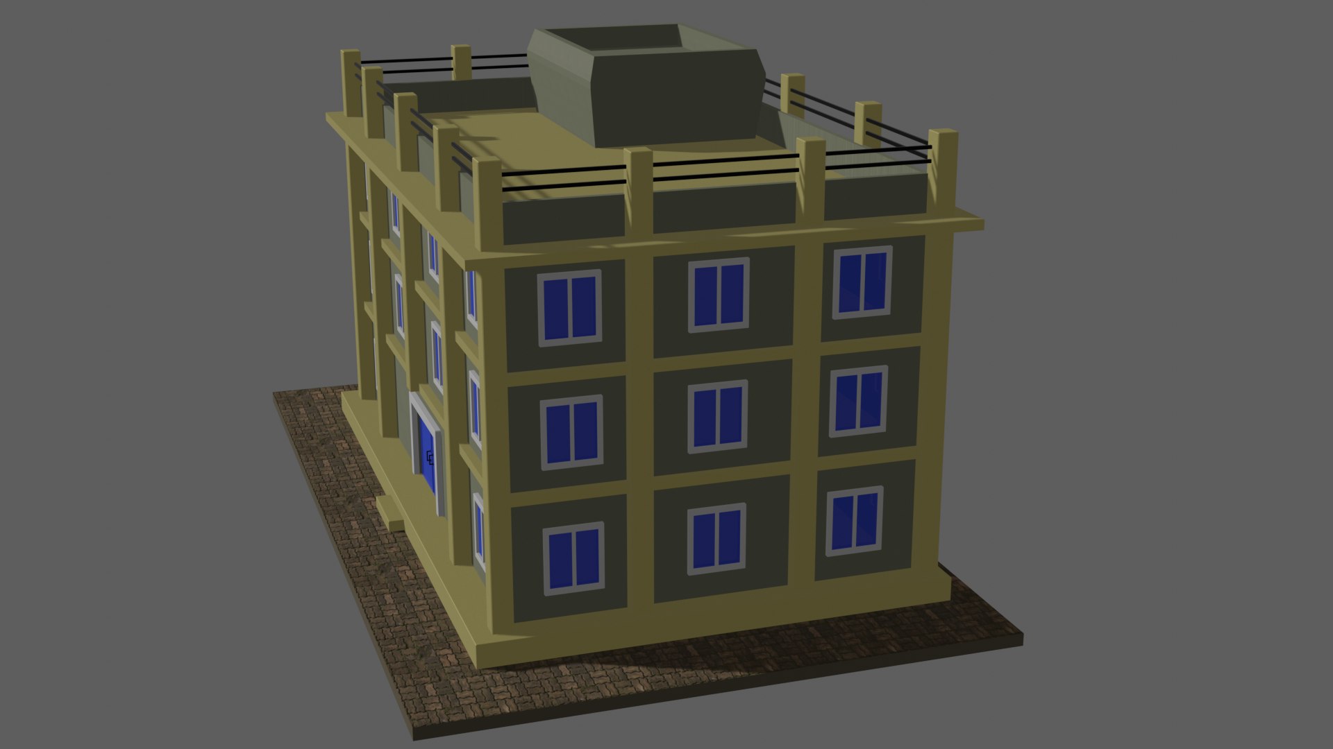 Simple Building 3d Model 3D Model - TurboSquid 1963727