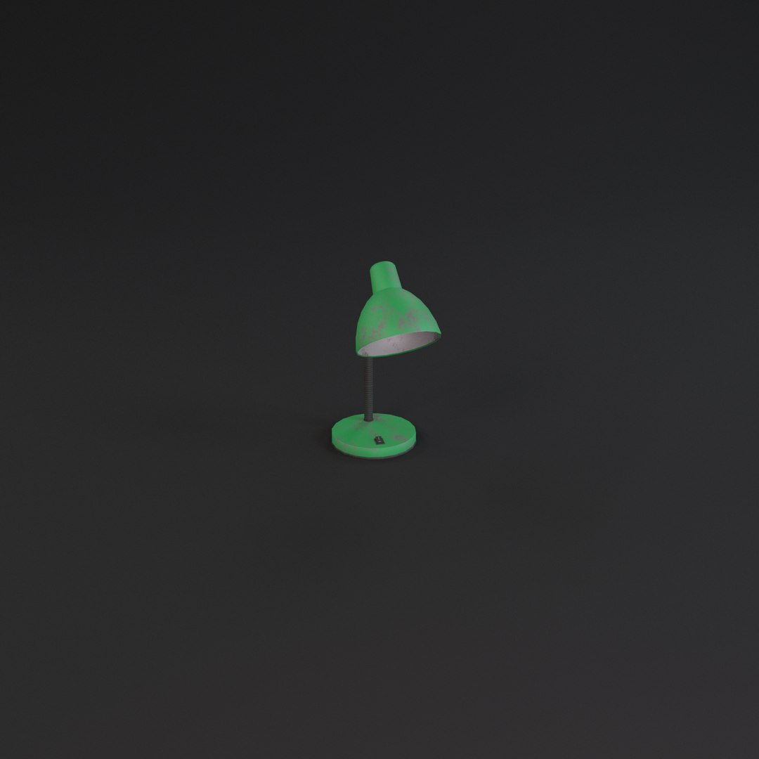 Rusty table lamp 3D model - TurboSquid 1582204