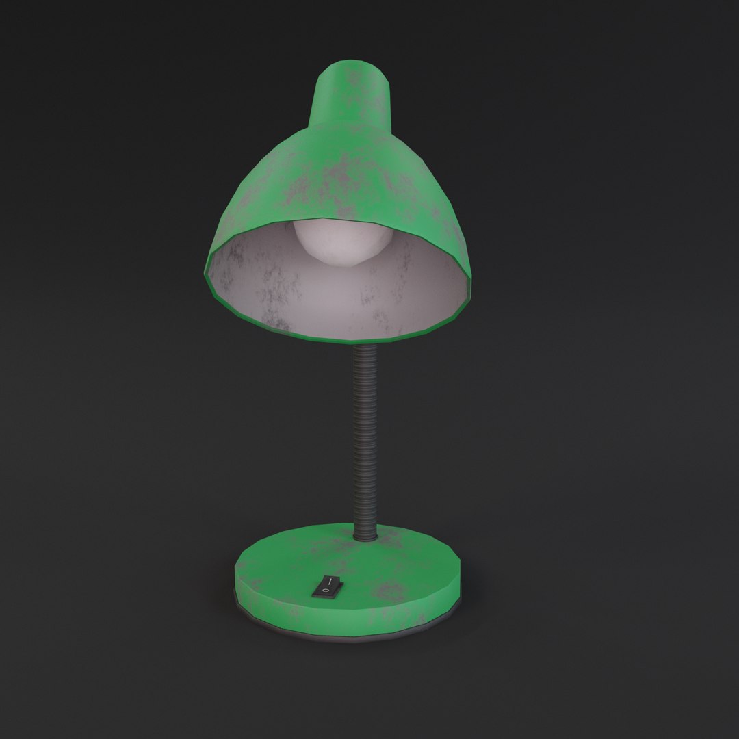 Rusty Table Lamp 3D Model - TurboSquid 1582204