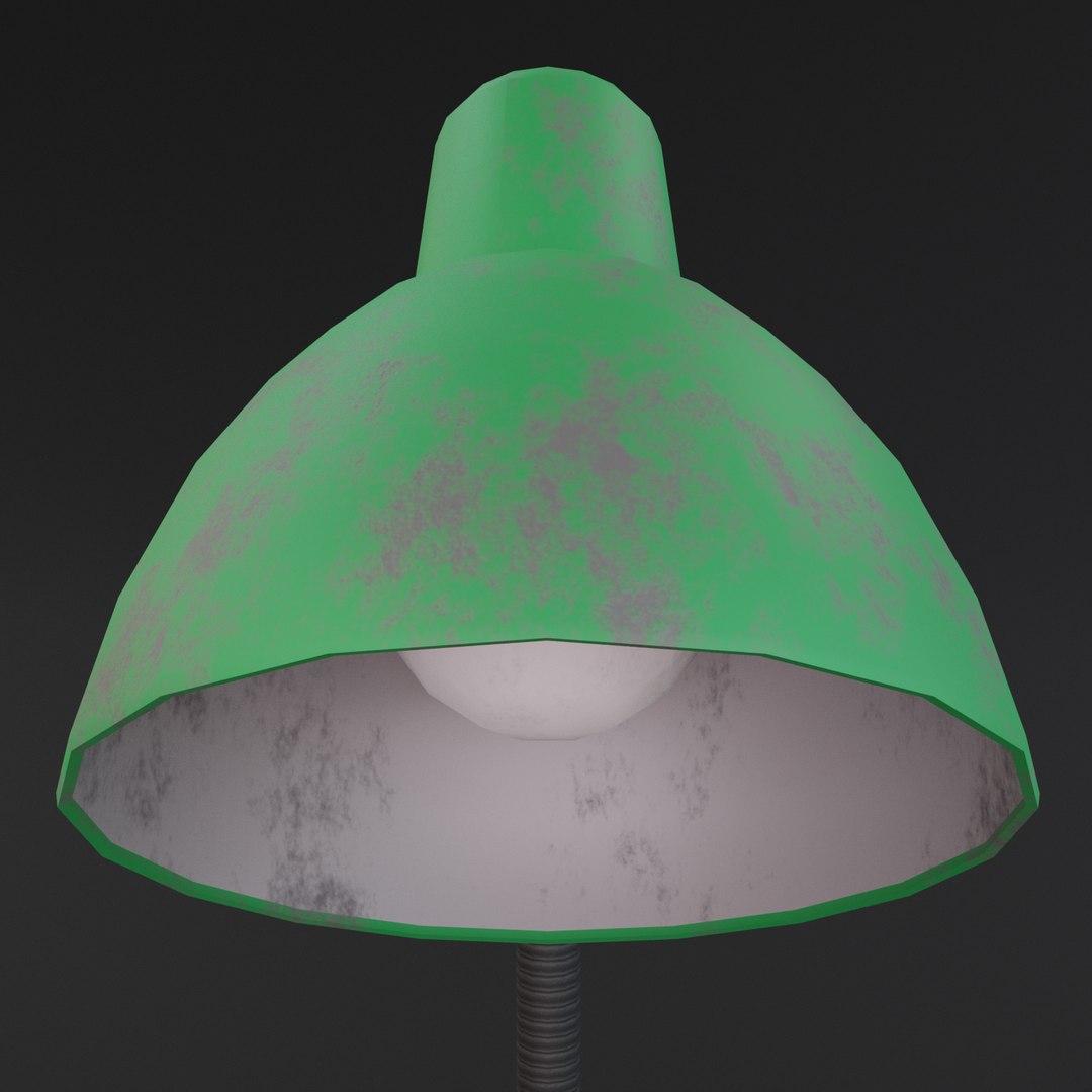 Rusty Table Lamp 3D Model - TurboSquid 1582204