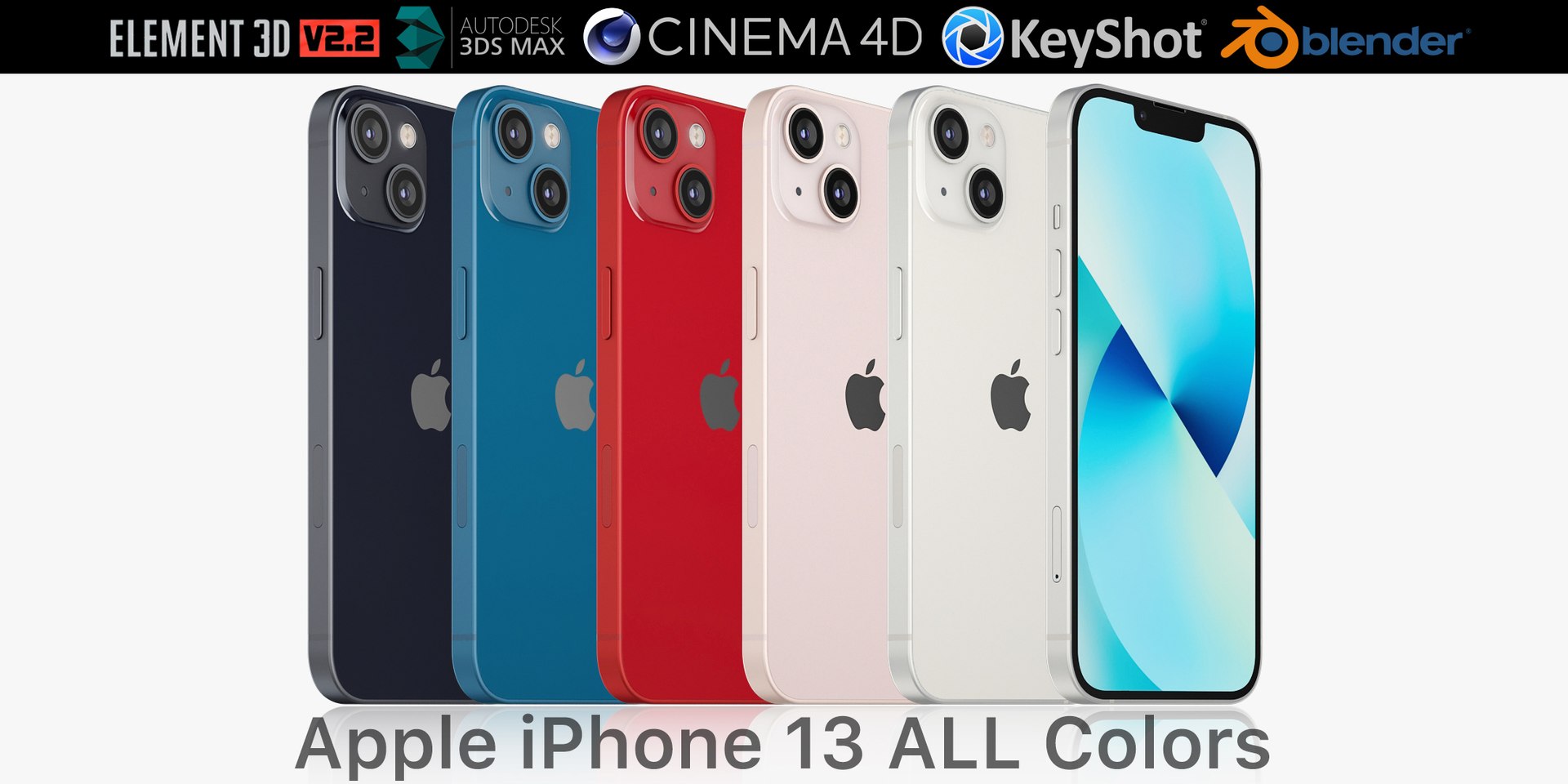 Apple iPhone 13 All colors 3D - TurboSquid 1794820