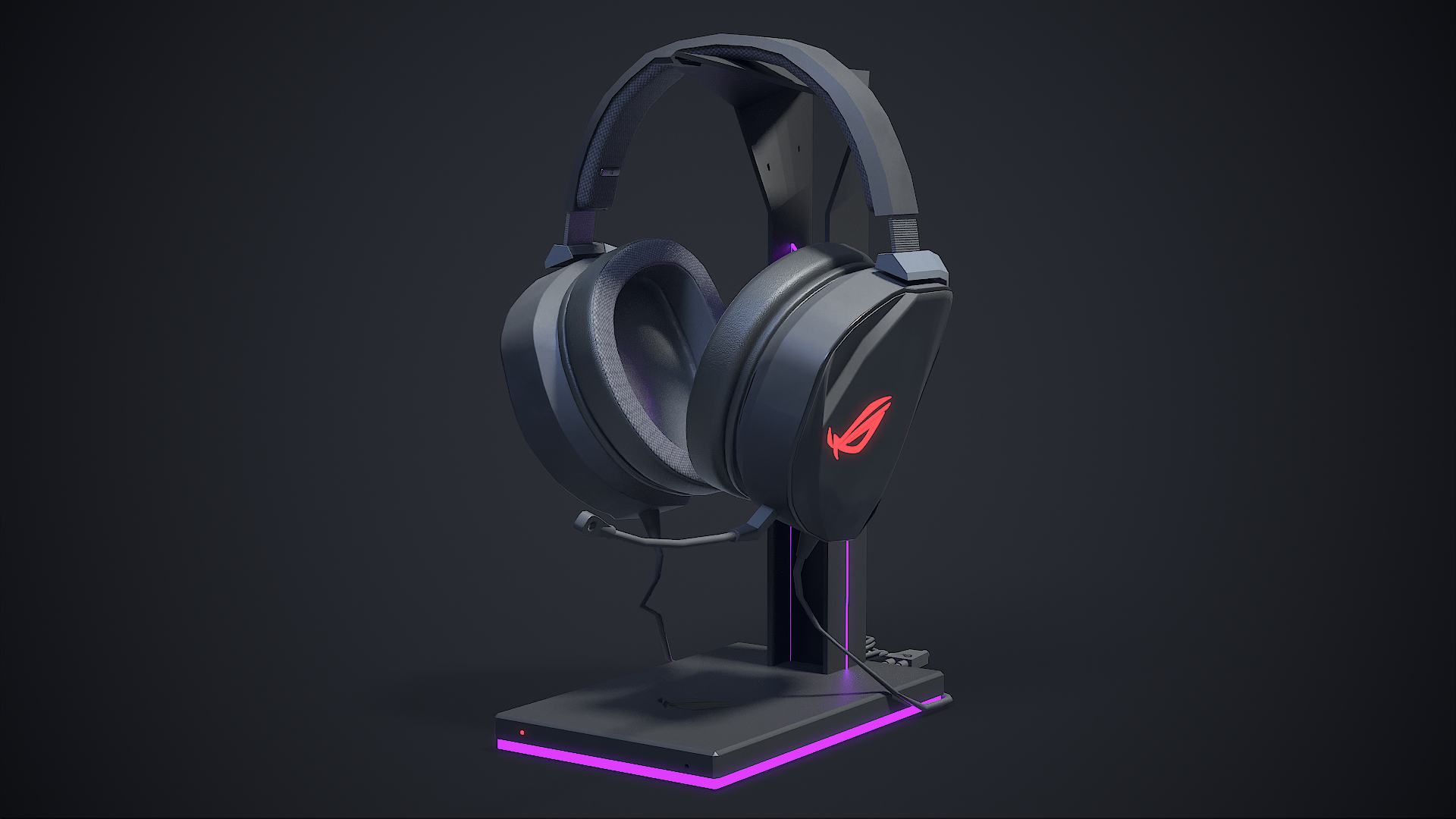 Asus ROG Theta Gaming Headphones PBR Model - TurboSquid 1884307
