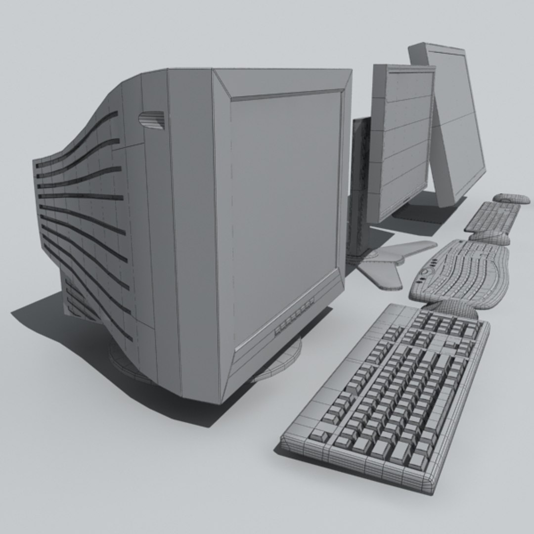 computer monitors keyboards 3ds