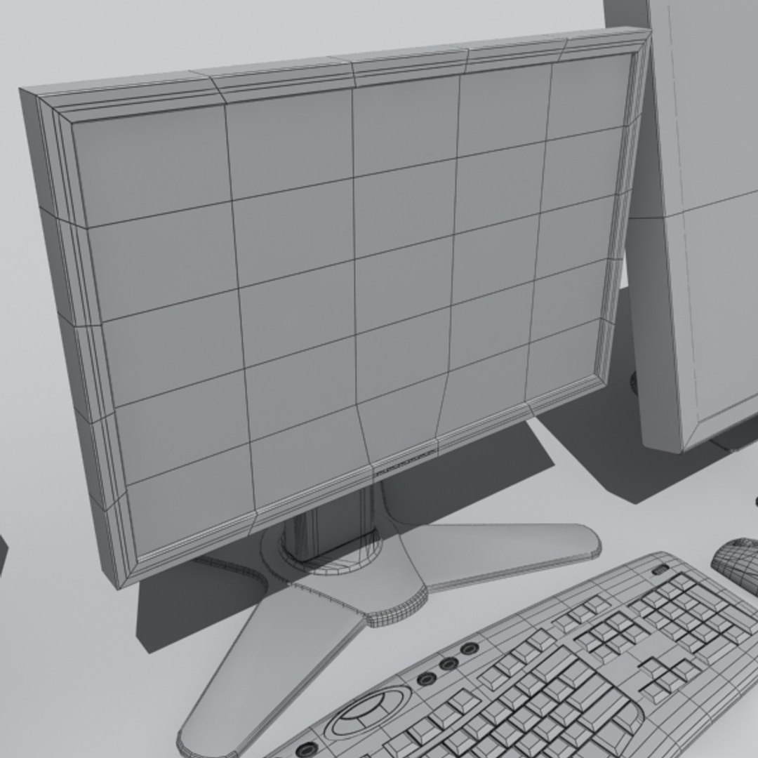 computer monitors keyboards 3ds