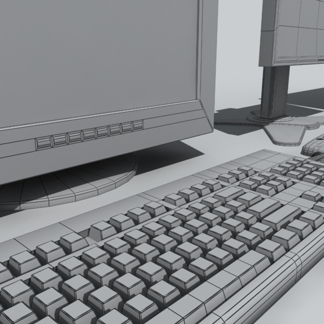 computer monitors keyboards 3ds