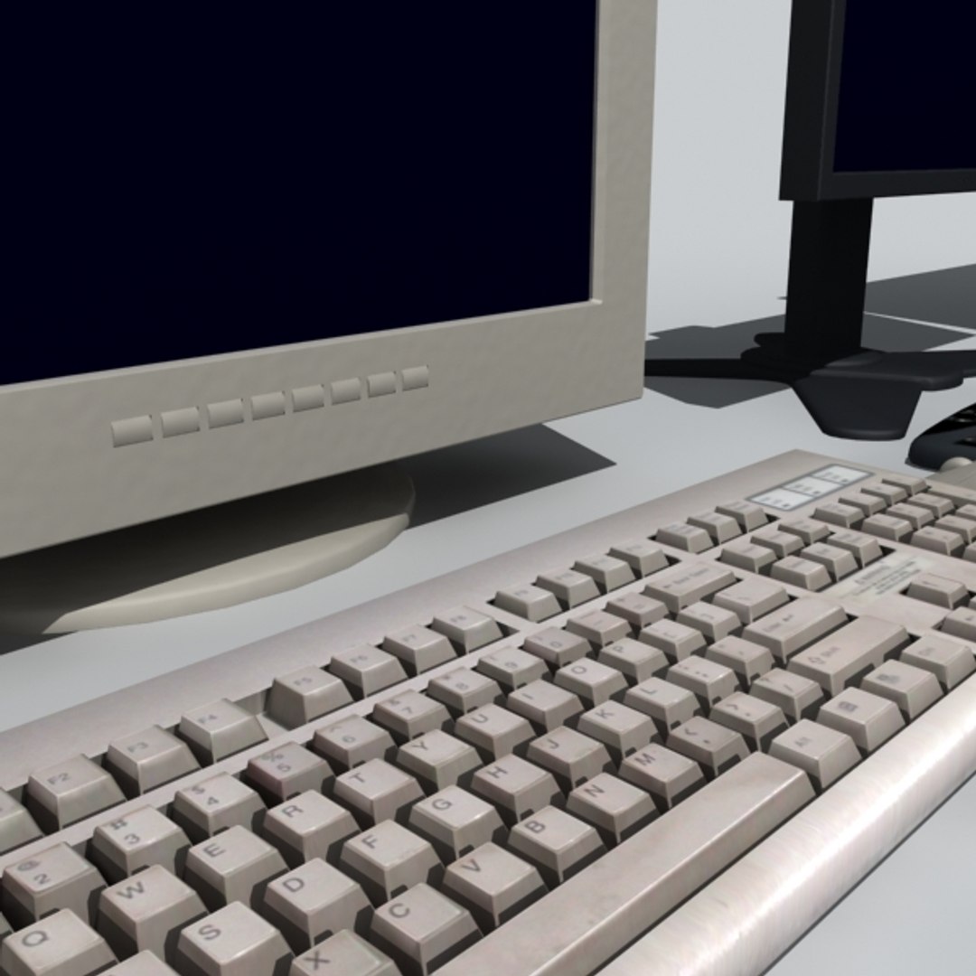 computer monitors keyboards 3ds