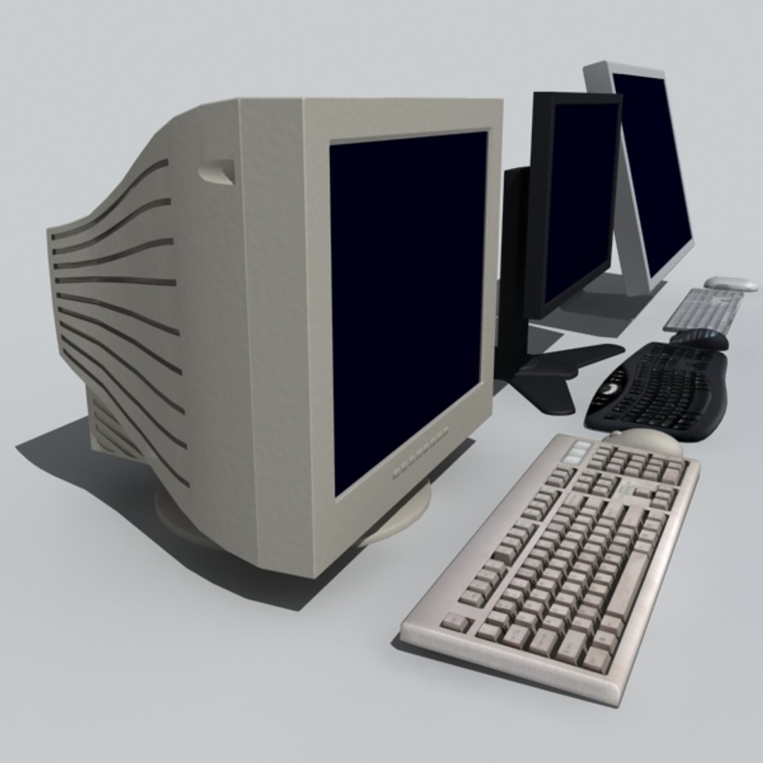 computer monitors keyboards 3ds