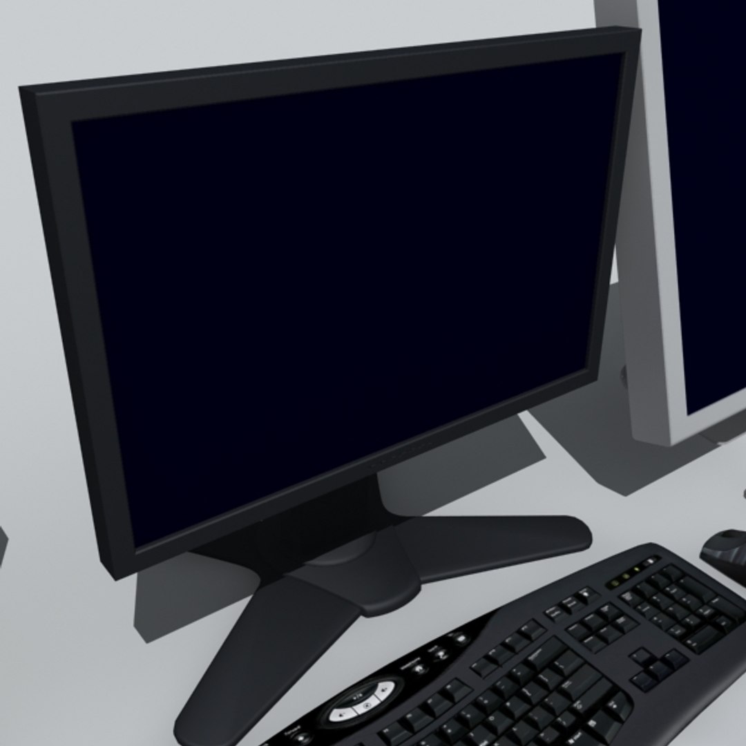 computer monitors keyboards 3ds