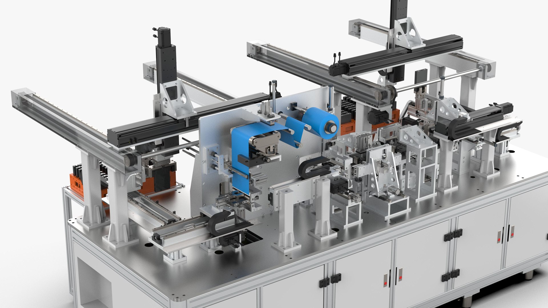 3D Automatic Battery Tray Loading And Unloading Coating Machine - TurboSquid 2015619