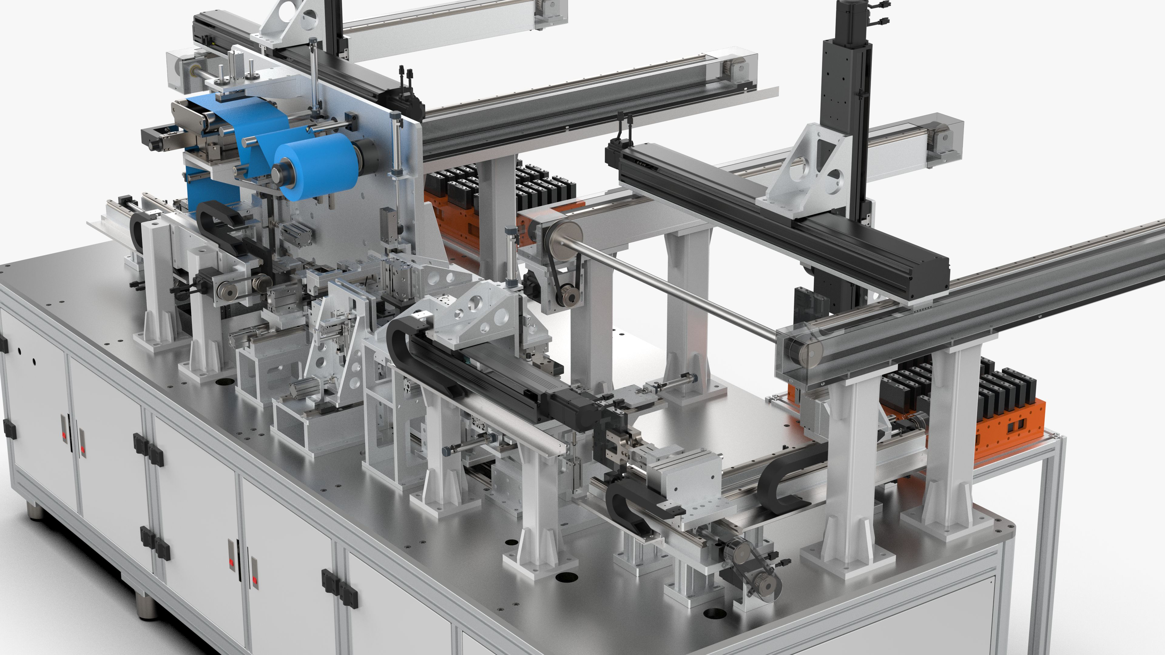 Automatic Battery Tray Loading and Unloading Coating Machine3Dモデル ...