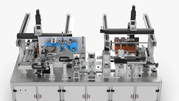 modelo 3d Automatic Battery Tray Loading and Unloading Coating Machine ...