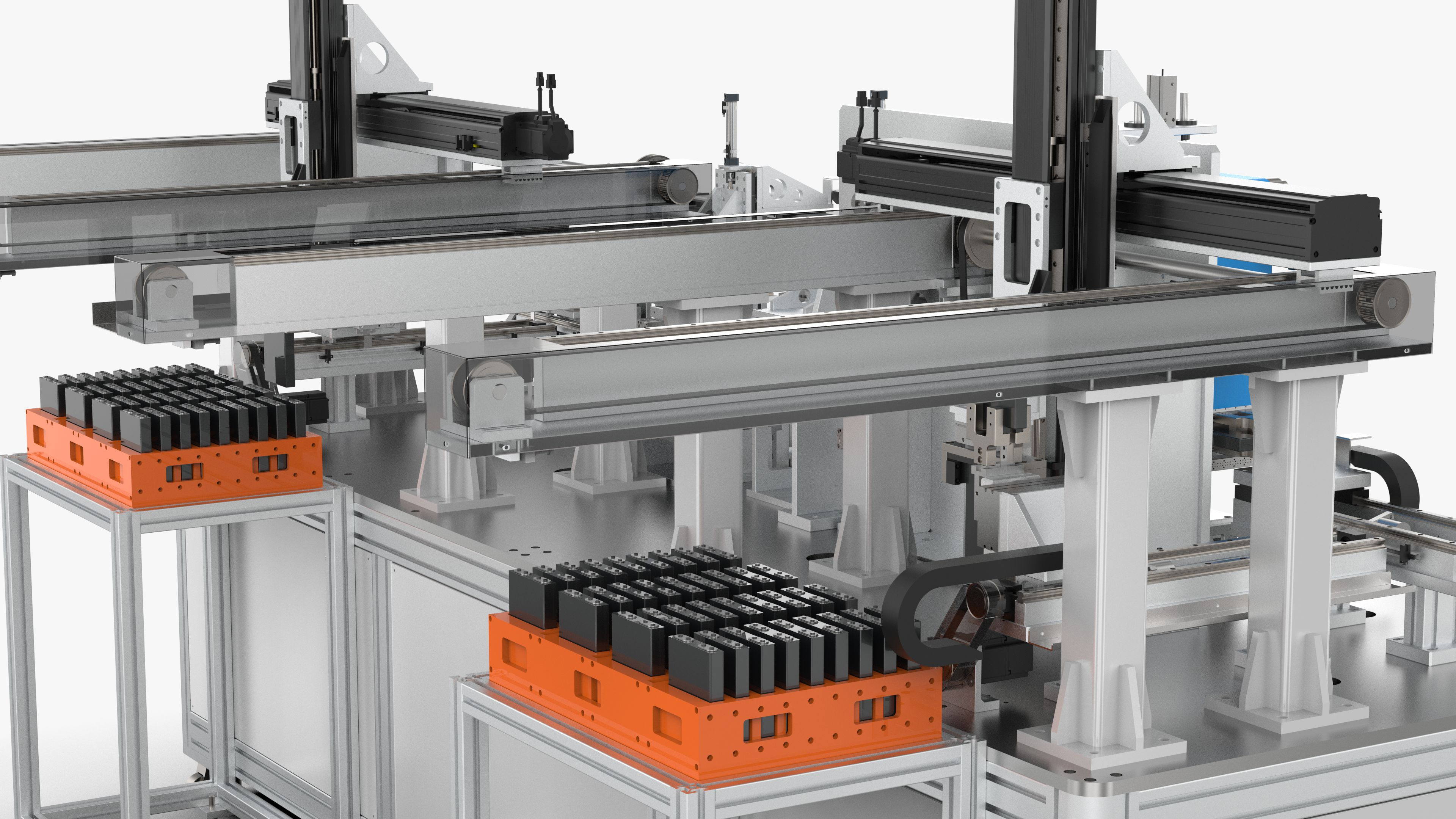 Automatic Battery Tray Loading and Unloading Coating Machine 3D 모델 ...