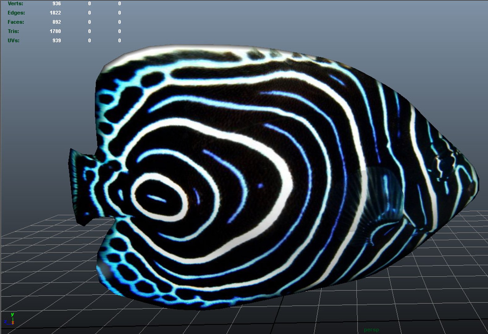 Juv Emperor Fish 3D Model - TurboSquid 1244620