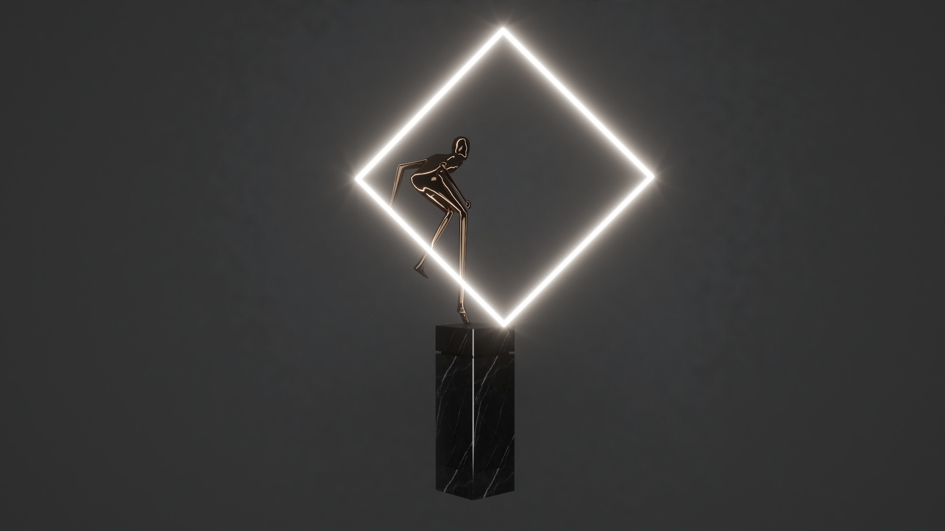3D Male Sculpture Light - TurboSquid 1937363