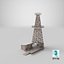 Old Wooden Oil Derrick 3D Model - TurboSquid 1987008