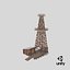 Old Wooden Oil Derrick 3D Model - TurboSquid 1987008