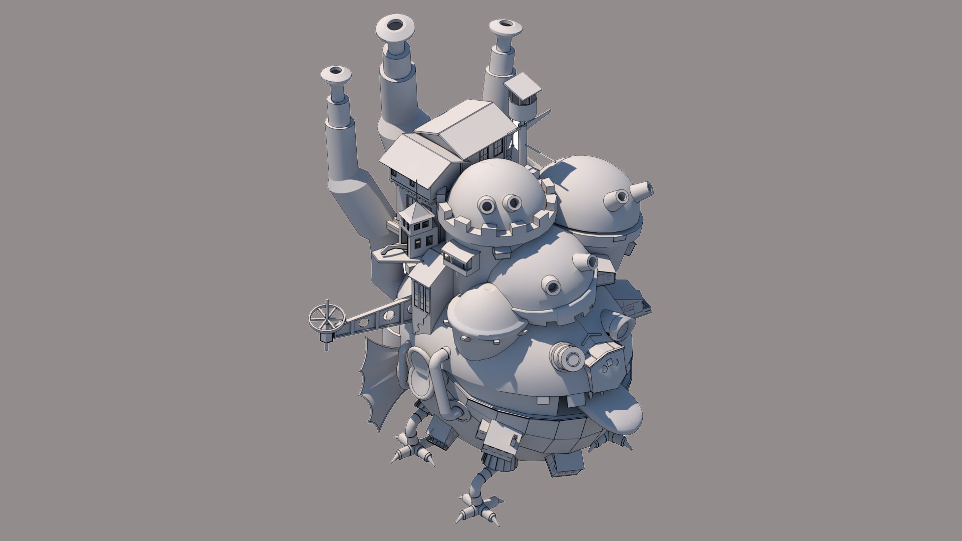 3D P005 HOWLS MOVING CASTLE Model - TurboSquid 2051349