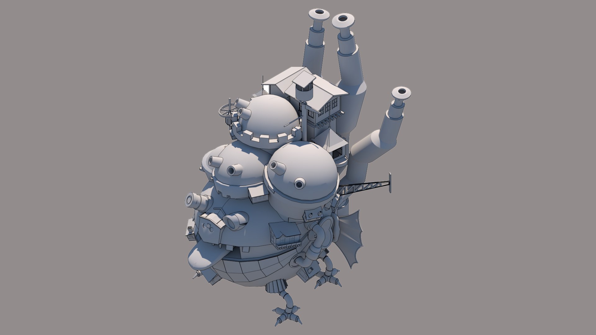 3D P005 HOWLS MOVING CASTLE Model - TurboSquid 2051349