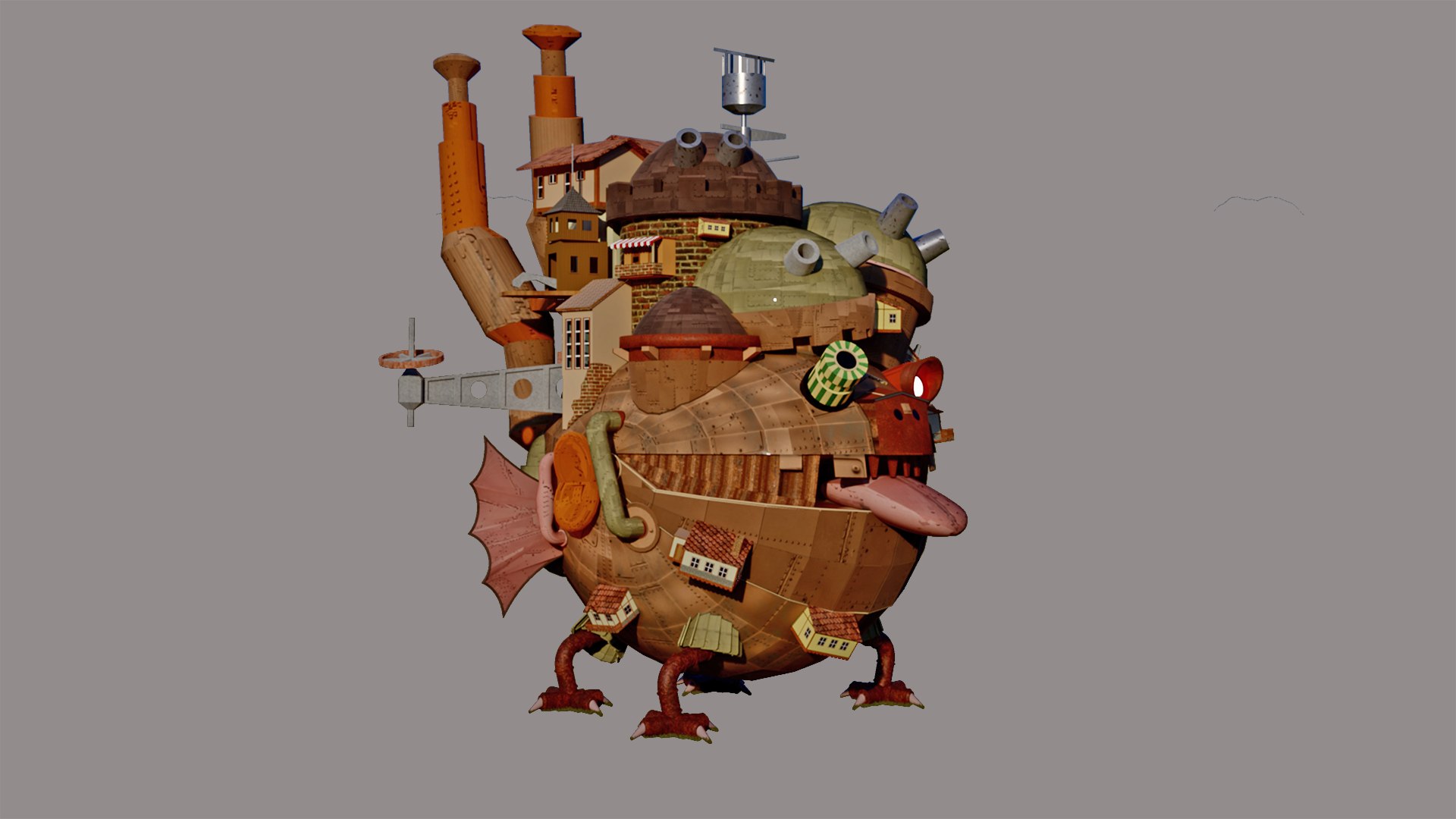 3D P005 HOWLS MOVING CASTLE Model - TurboSquid 2051349