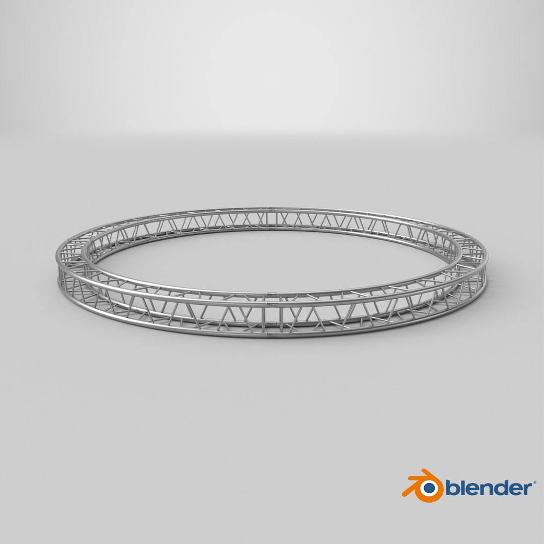 Square Circular Truss 3D Model - TurboSquid 1219827