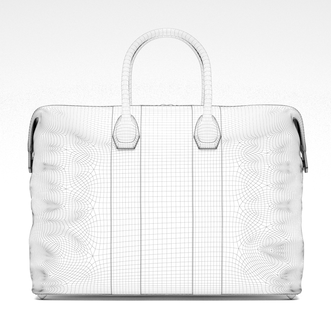 luxury mans handbag 3d model