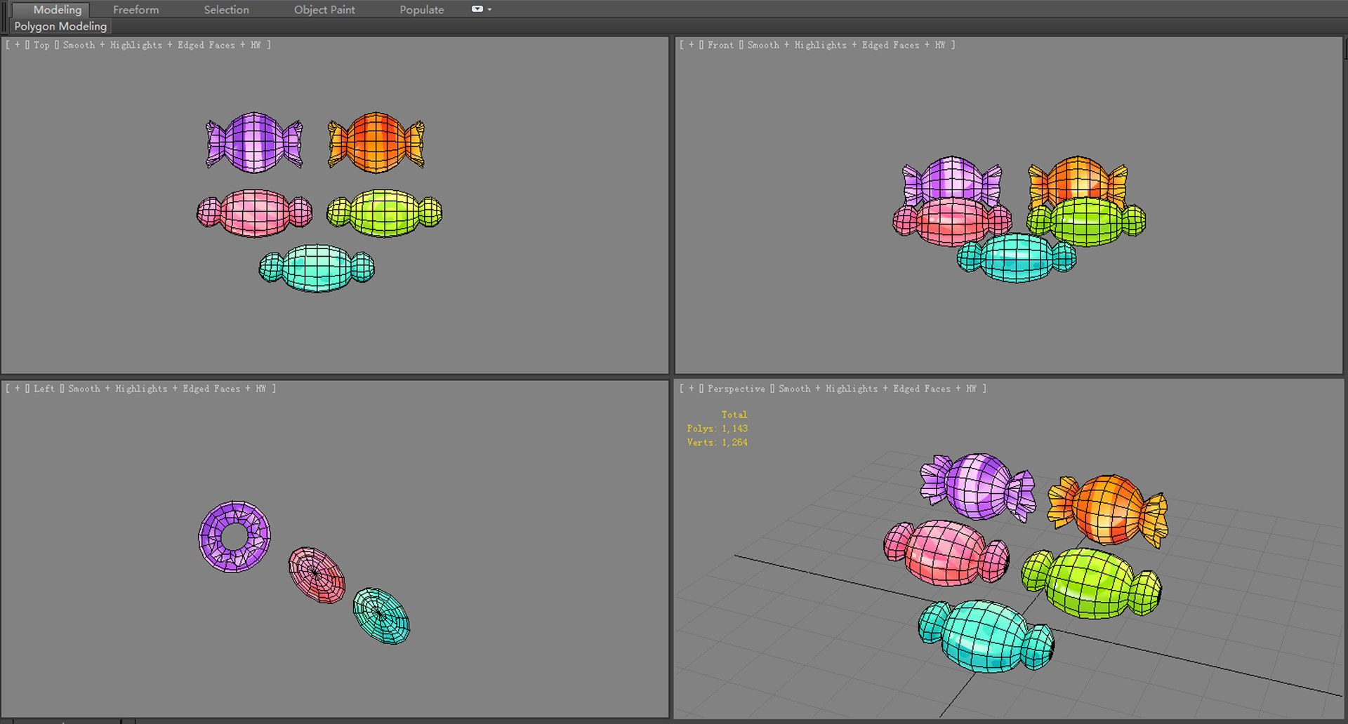 Cartoon Candies 3D Model - TurboSquid 1729946