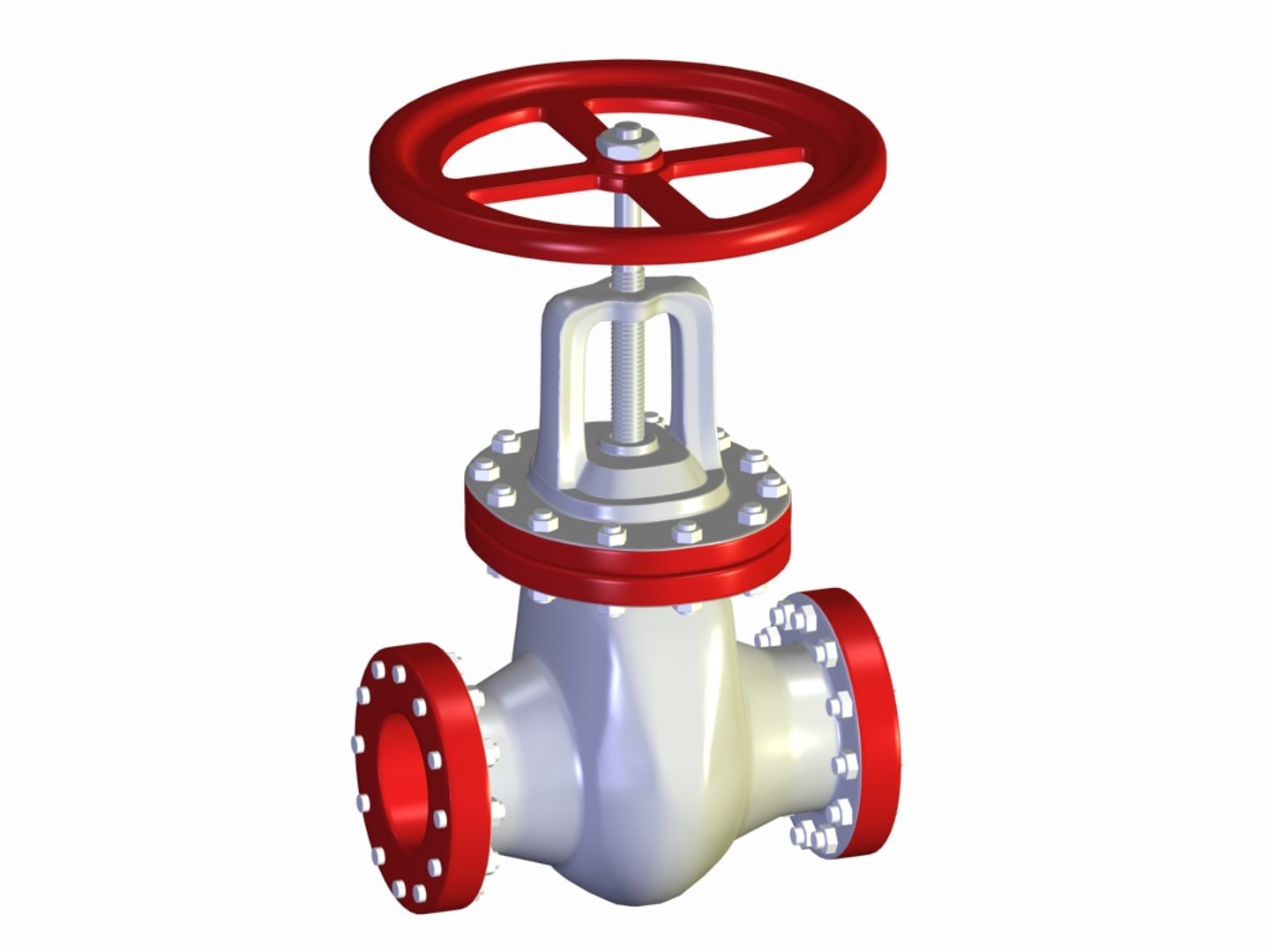 3d model valve modelled