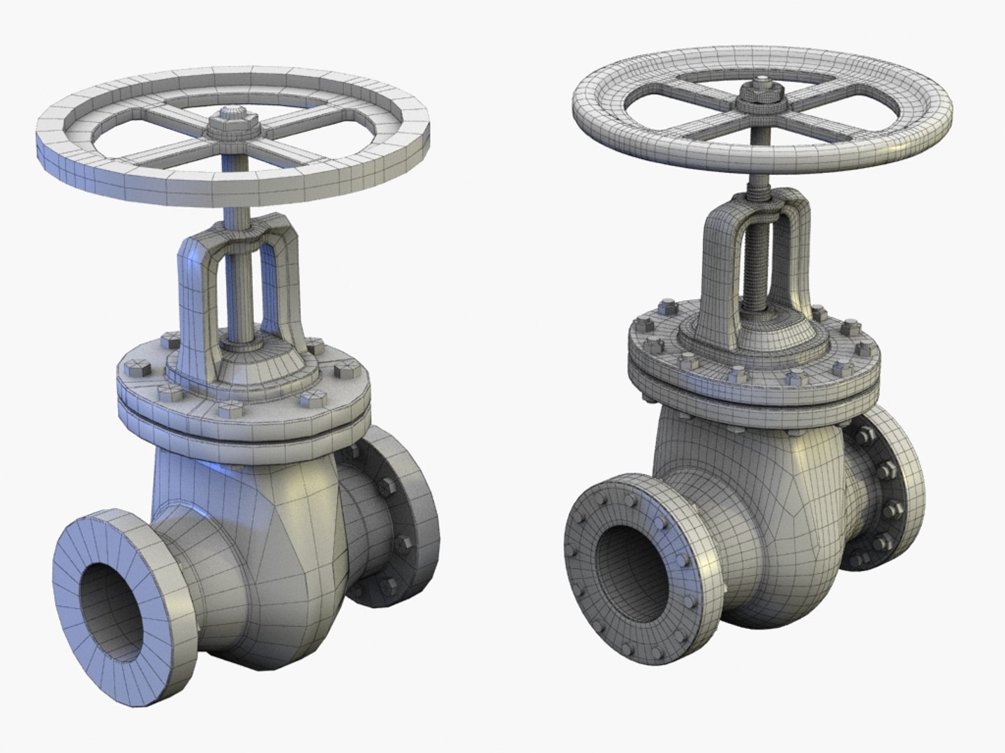 3d model valve modelled