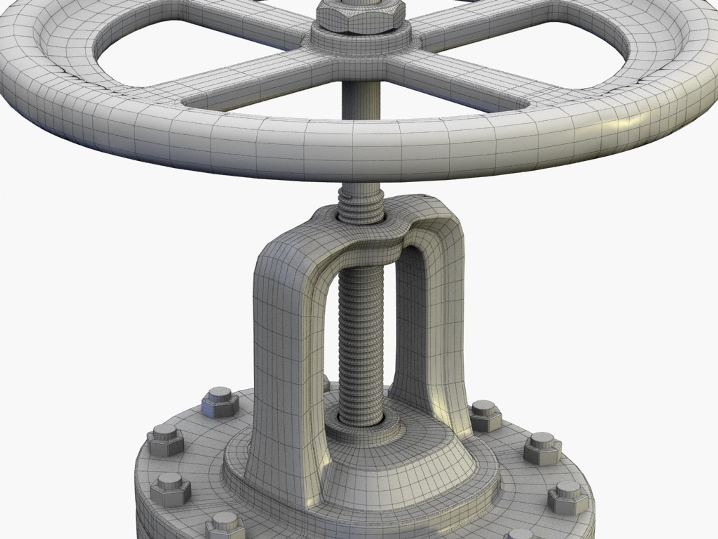 3d model valve modelled
