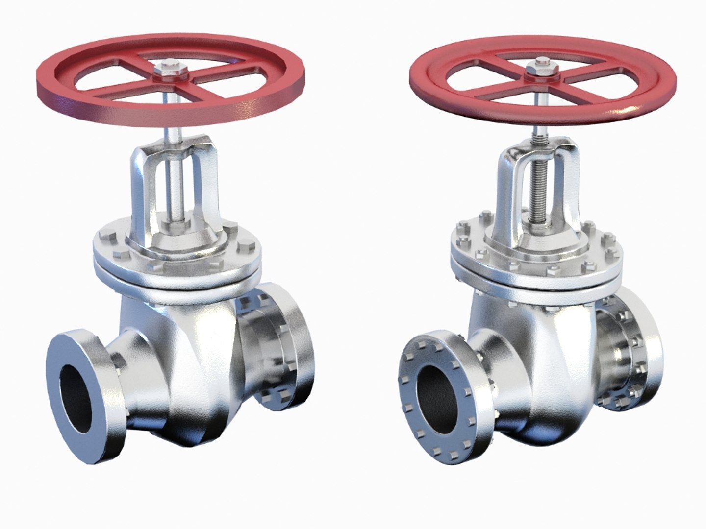 3d model valve modelled