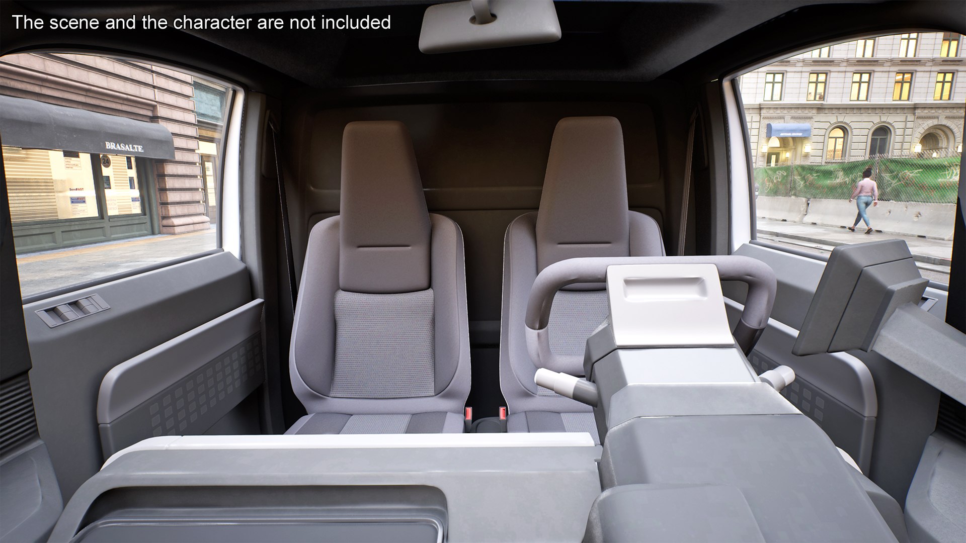 Electric Minivan Canoo Van Delivery Light Blue Rigged 3D model ...