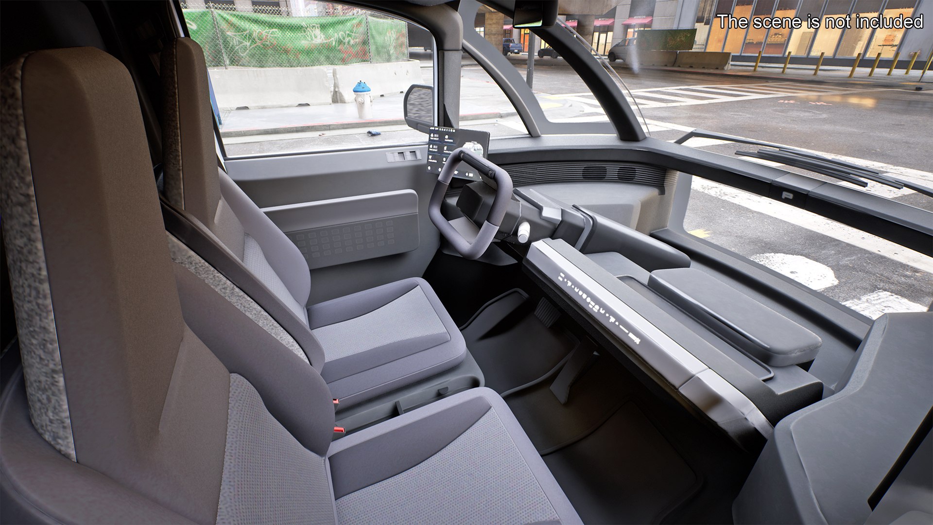 Electric Minivan Canoo Van Delivery Light Blue Rigged 3D model ...