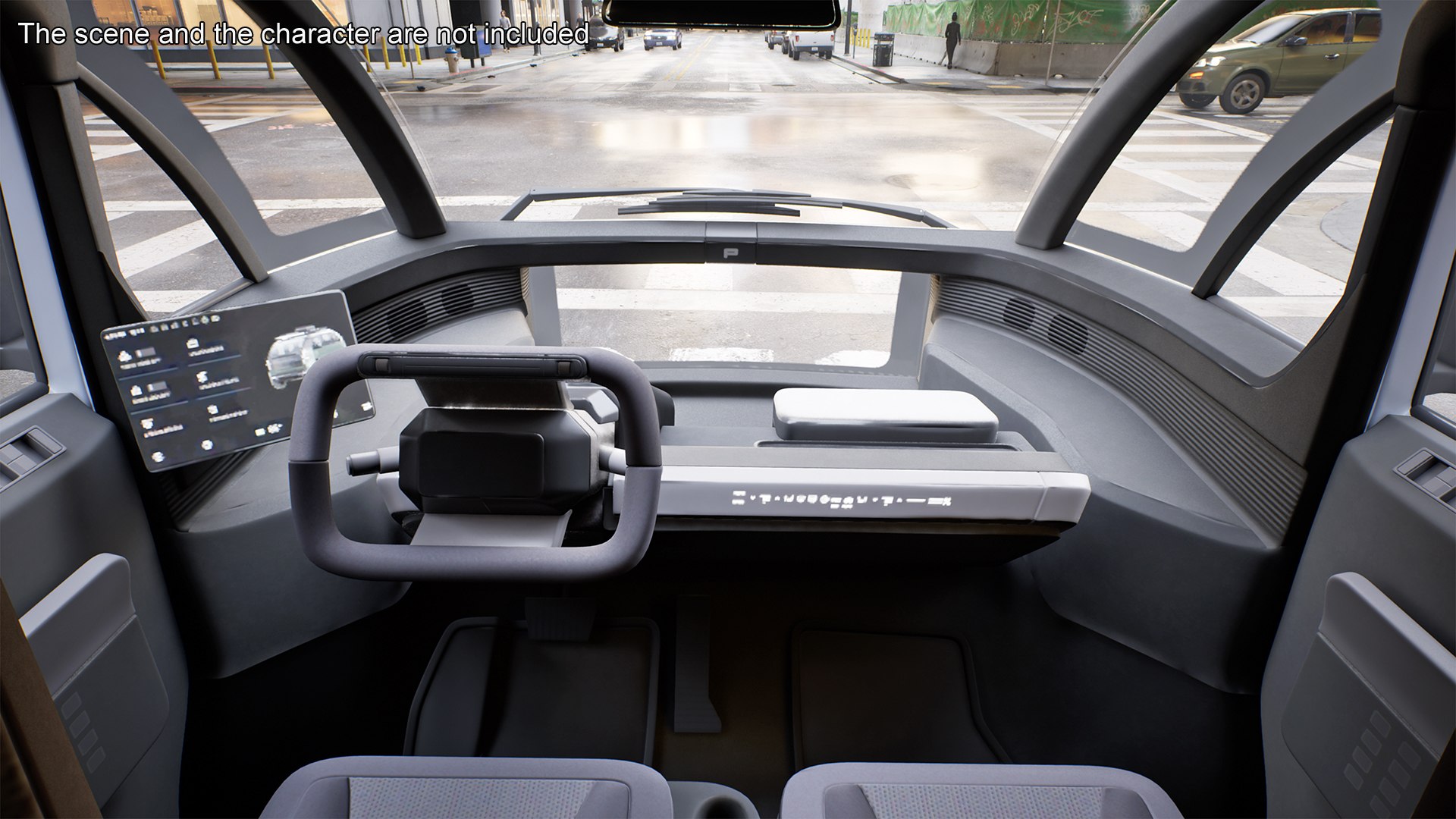 Electric Minivan Canoo Van Delivery Light Blue Rigged 3D model ...