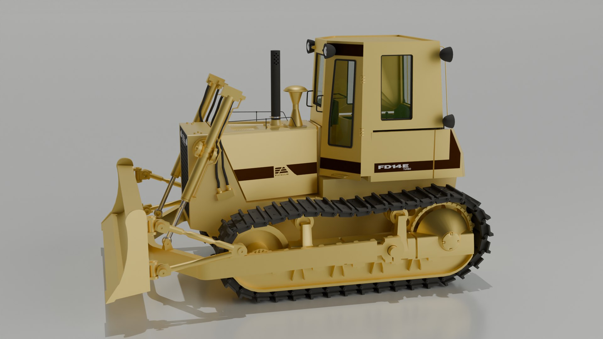 3D BULLDOZER FD14 E Model - TurboSquid 2194684